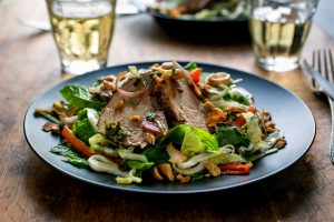 Ginger Caramel Pork and Lychee Salad - Cotton Tree Meats